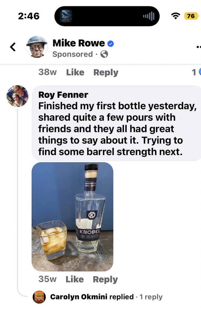 Some Good Knobel Whiskey News – Mike Rowe